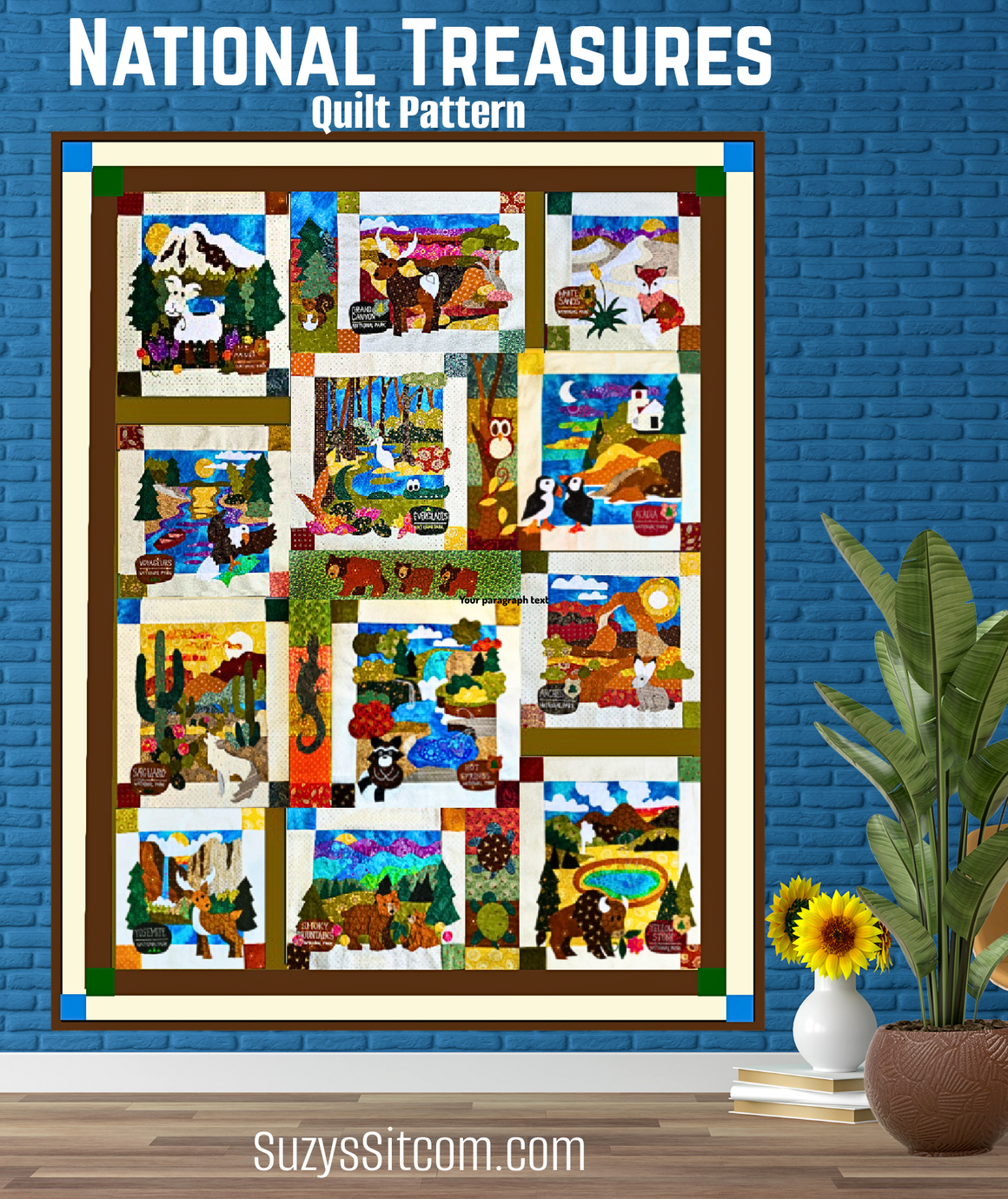 National Treasures Quilt Pattern – Suzys Sitcom Store