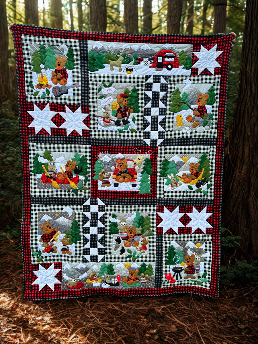 Bearadise Full Quilt Printed Paper Pattern – Suzys Sitcom Store