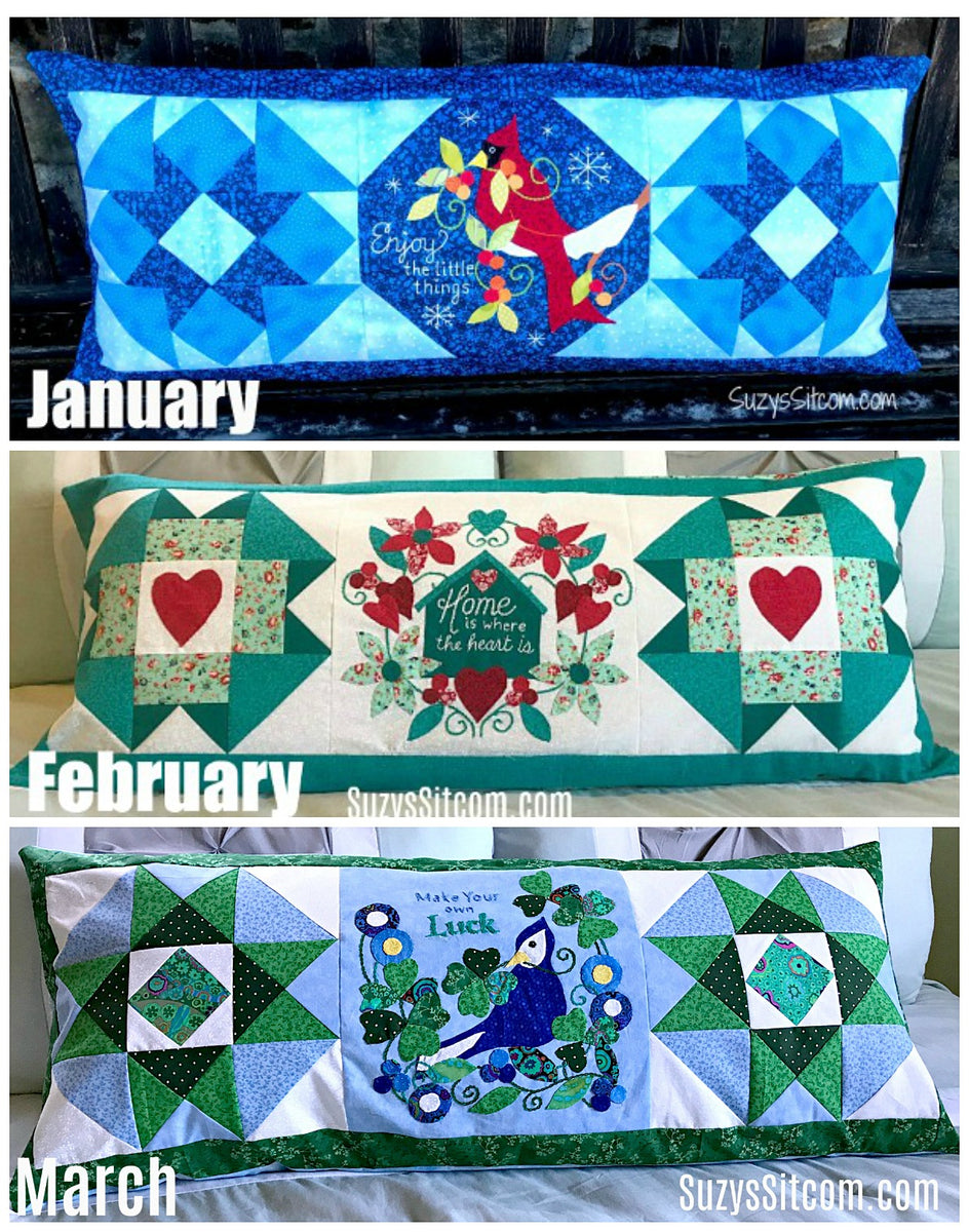 Bench Pillow Series- Combo Pack- Jan, Feb, Mar – Suzys Sitcom Store