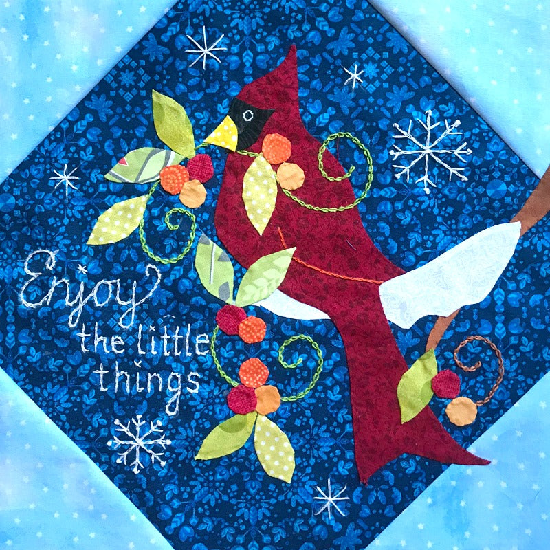 Bench Pillow Series- Winter Cardinal (January) – Suzys Sitcom Store