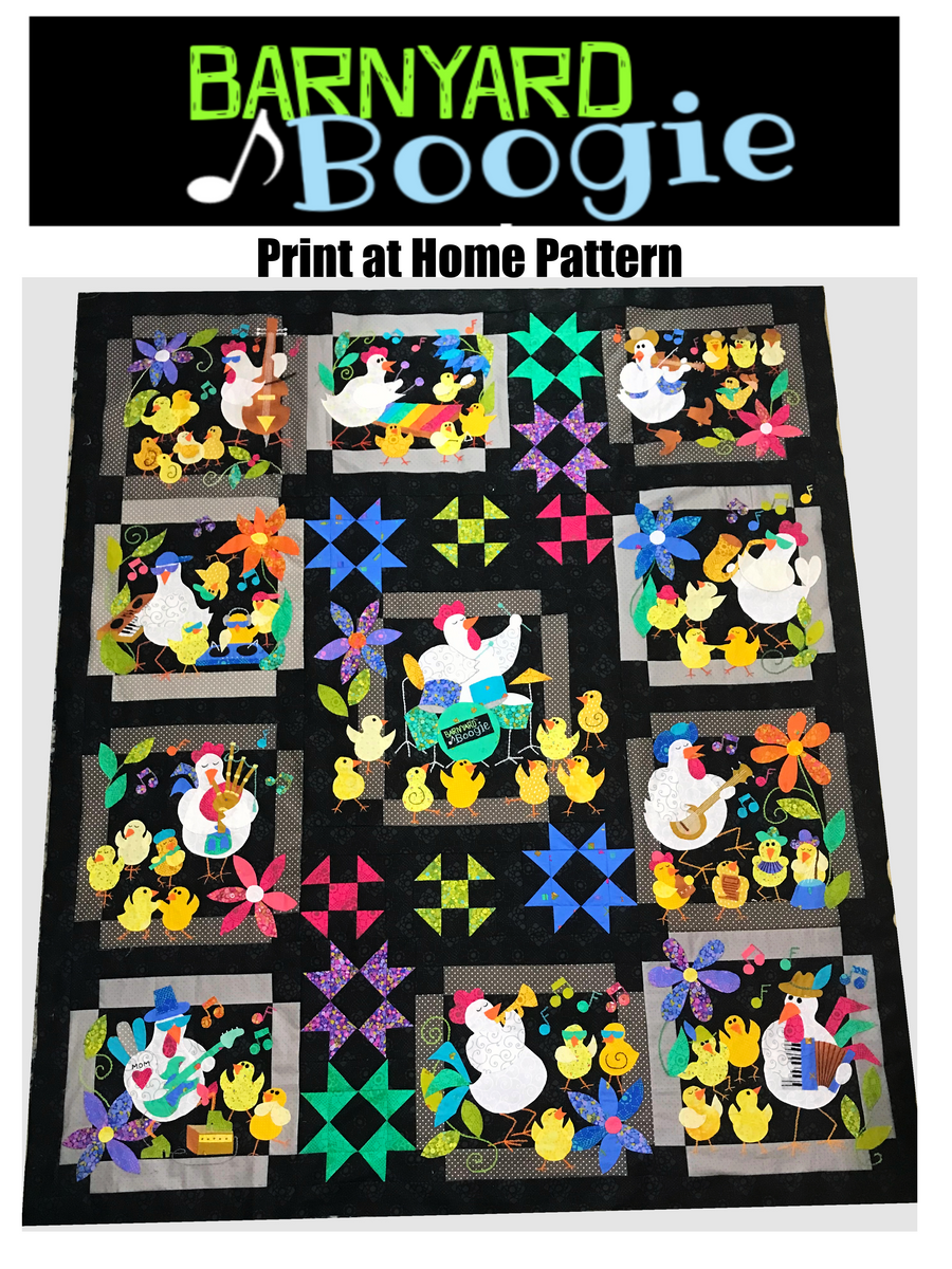 Barnyard Boogie Full Quilt Pattern (Digital) – Suzys Sitcom Store