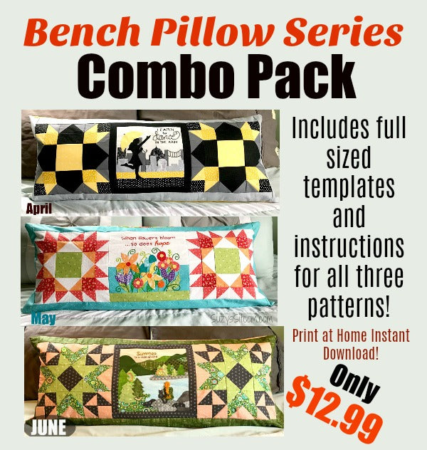 Bench Pillow Series- Combo Pack- Apr, May, Jun – Suzys Sitcom Store
