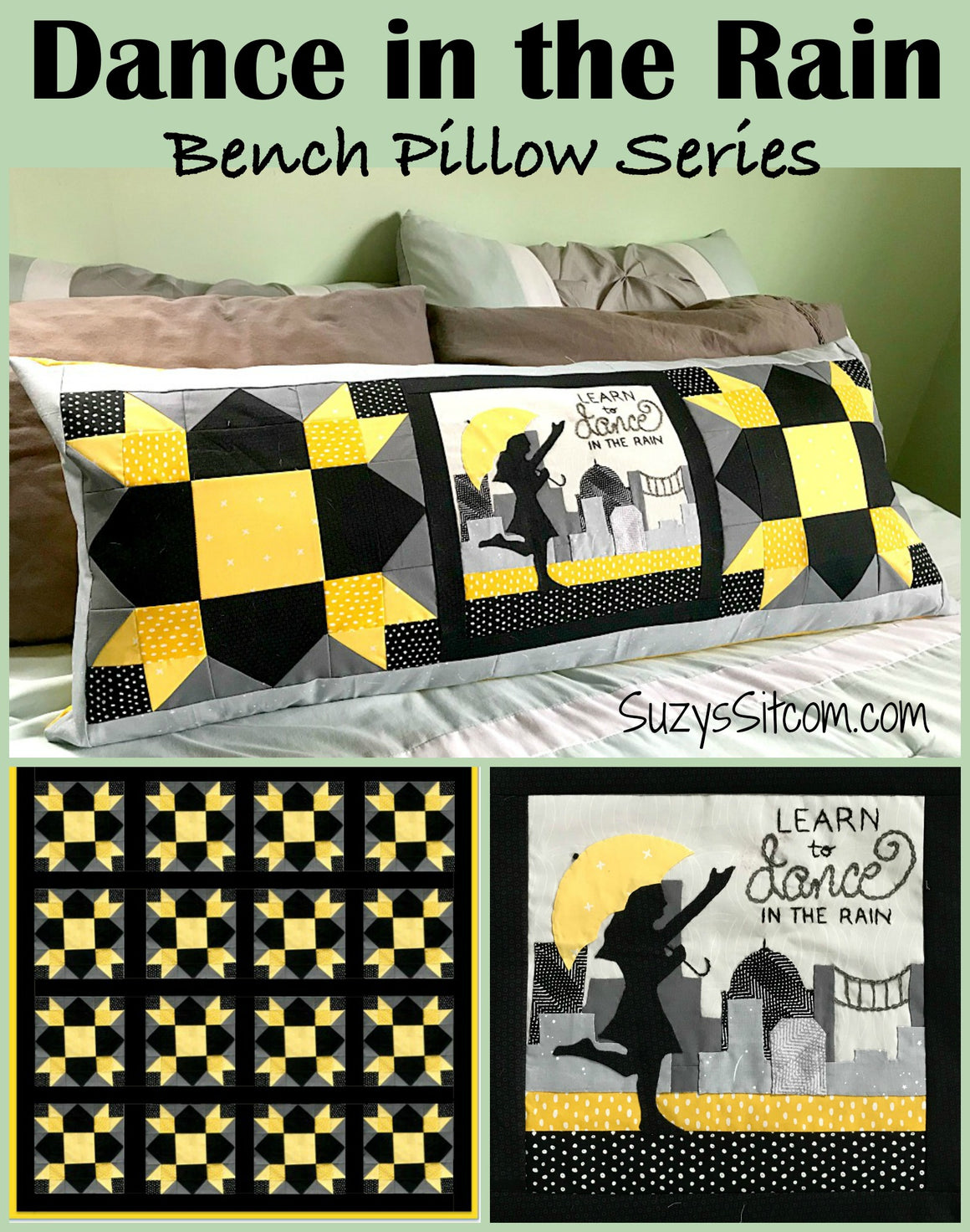 Bench Pillow Series- Dance in the Rain (April) – Suzys Sitcom Store
