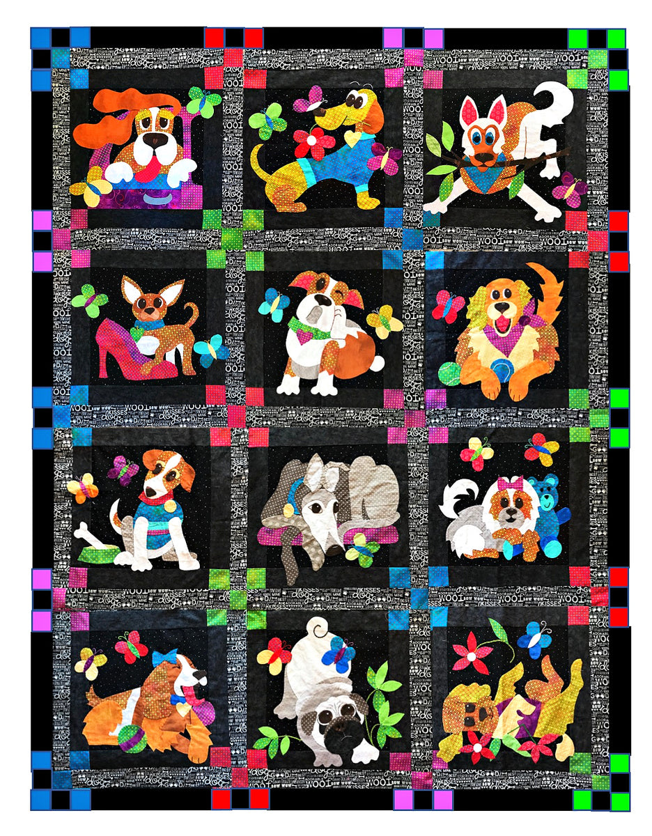 Happy Tails Digital Quilt Pattern – Suzys Sitcom Store